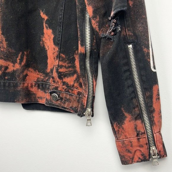 No Brand | Jackets & Coats | Rare Band Patch Bleached Out Distressed ...